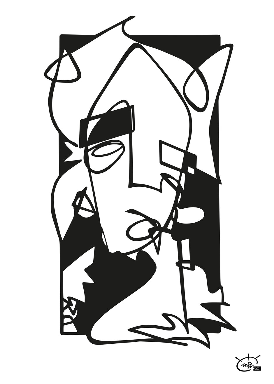 ONELINE CHARACTERS SERIES V01 - FINE ART PRINTS – MARKUS HAERTEL ART